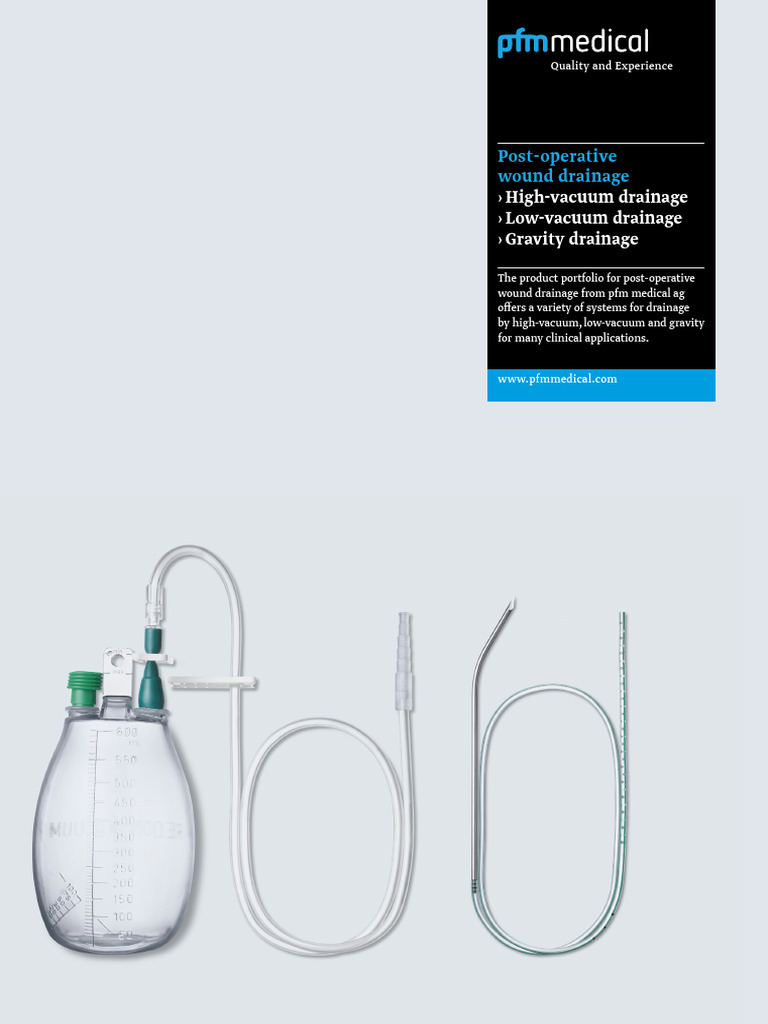 PB2020EN Brochure Post Operative Wound Drainage En PDF Drainage