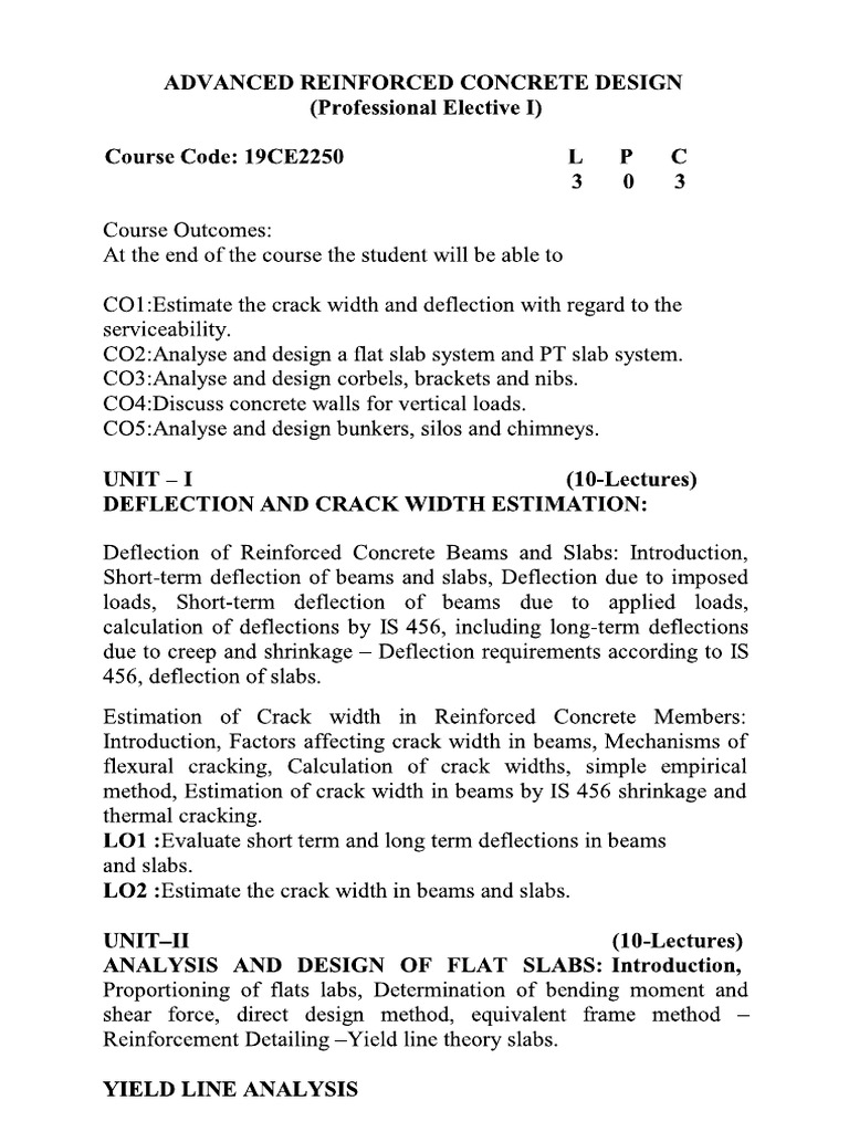Stru-Advanced Reinforced Concrete Design | PDF