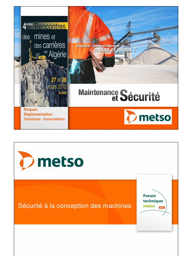 Sécurité et Maintenance des Concasseurs Metso | PDF | Biens ...