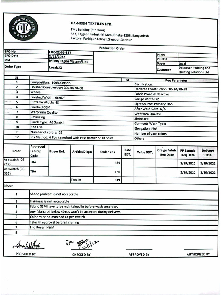 337 - 639 Yds-Debonair Pading | PDF