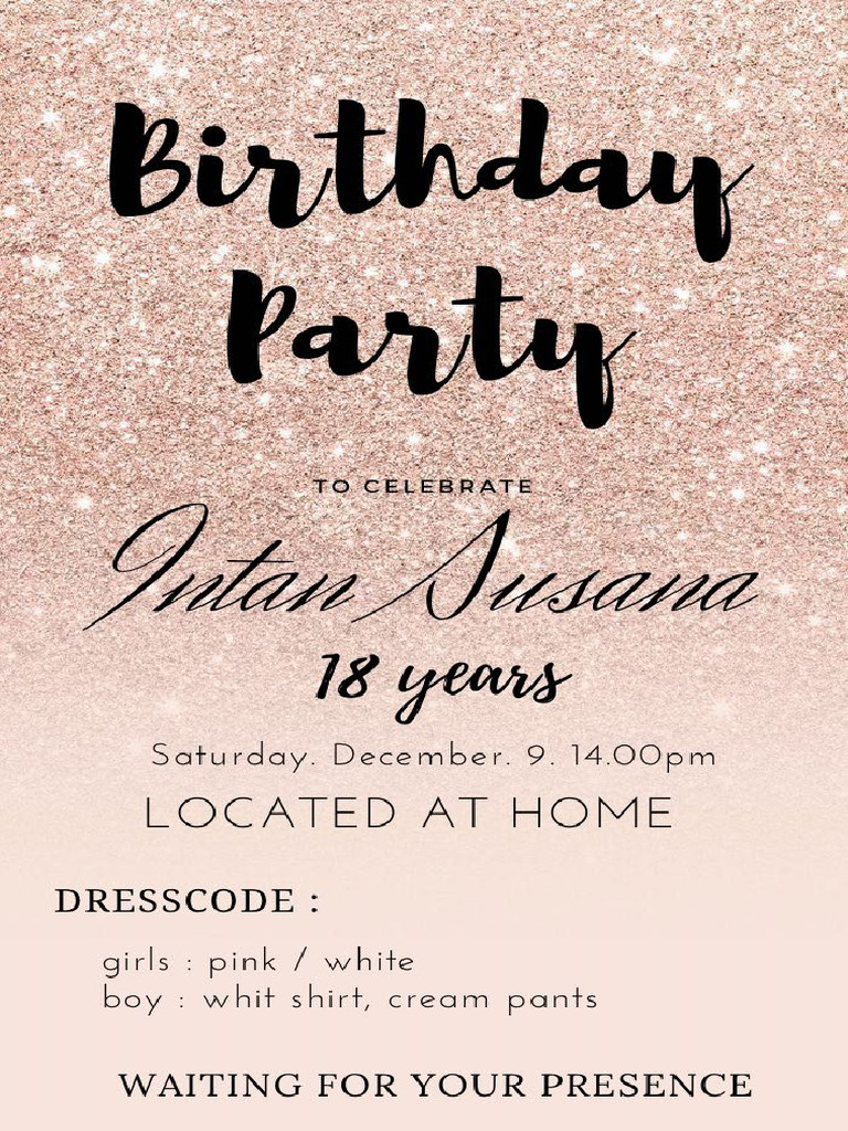 Birthday Party | PDF