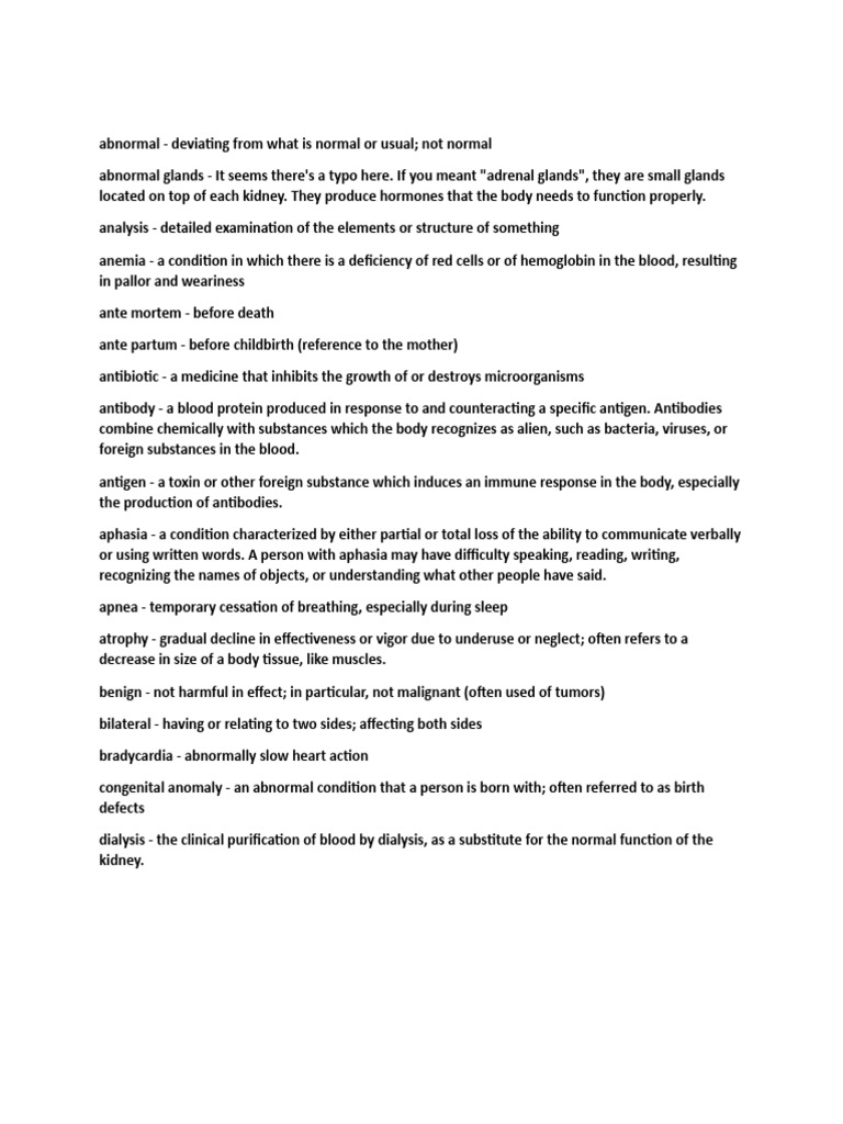 chapter 3 basic word structure | PDF | Hyperthyroidism | Heart