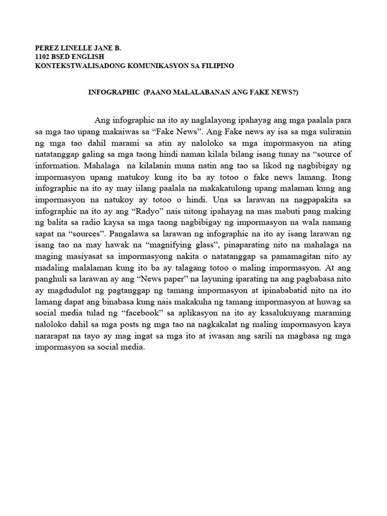 Infographic Sa Filipino | PDF