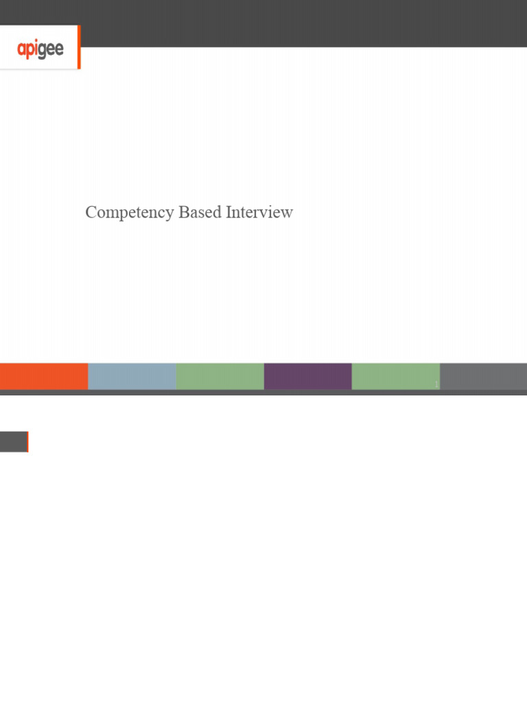Competency Based Interview | PDF | Competence (Human Resources) | Computing