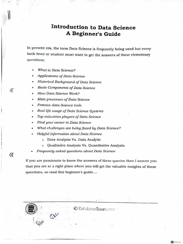 ML For Data Science Unit 1 | PDF ML For Data Science Unit 1 | PDF