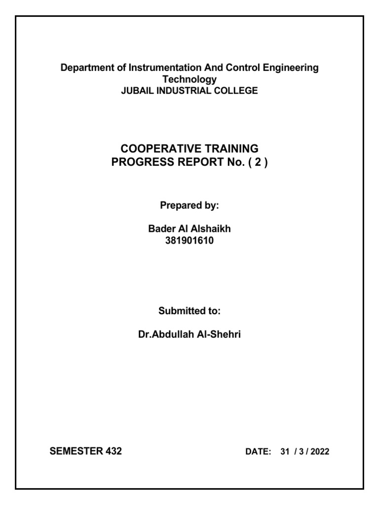 Coop Progress Report 2 PDF | PDF | Programmable Logic Controller | Physical Sciences