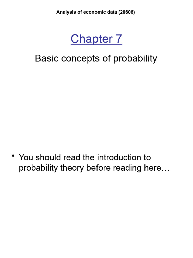 Chapter 7 Eng | PDF | Probability Distribution | Variance