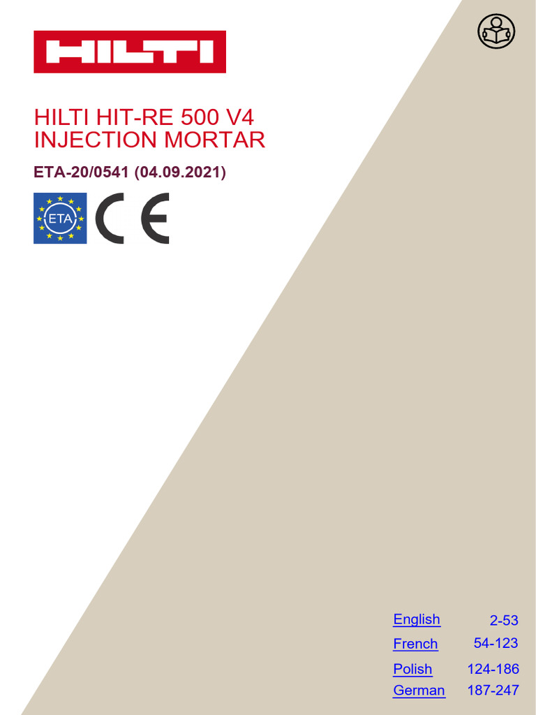 ETA-20-0541-HIT-RE-500-V4-Anchor-EC2-100years | PDF | Stainless Steel ...