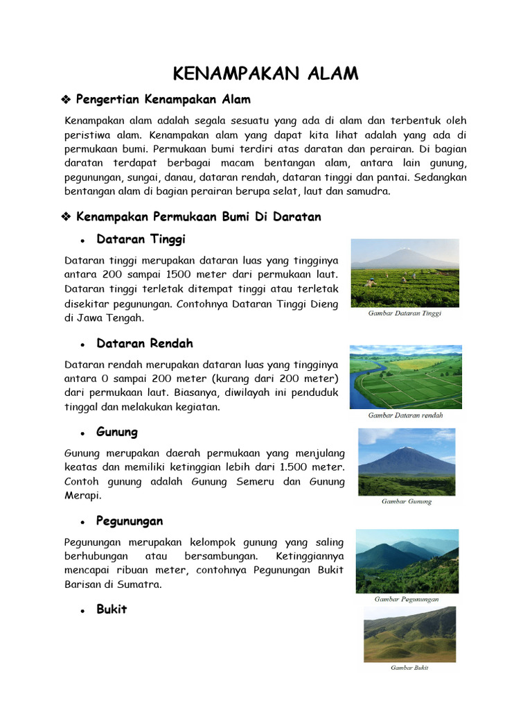 Kenampakan Alam | PDF