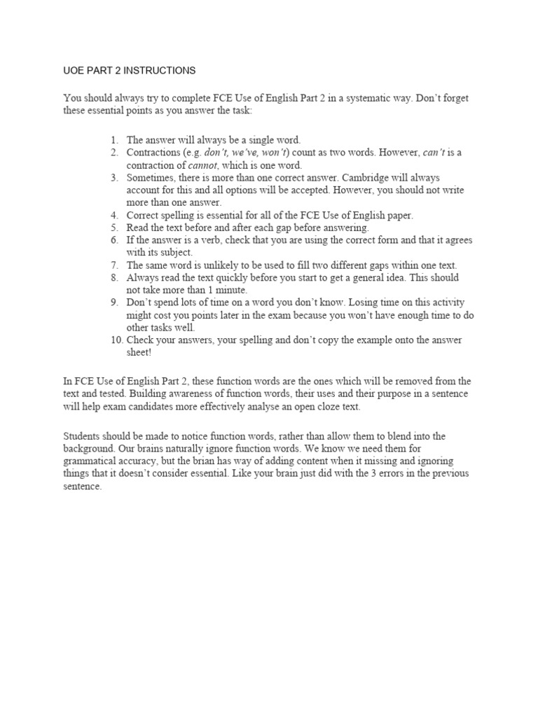 Uoe Part 2 Instructions | PDF