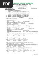 JMO 2023 (7, 8) Question Paper | PDF | Triangle | Circle