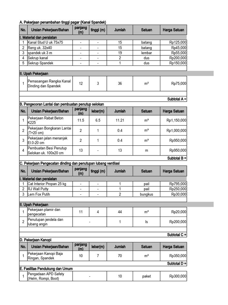 Trakindo - Rab Tambahan | PDF