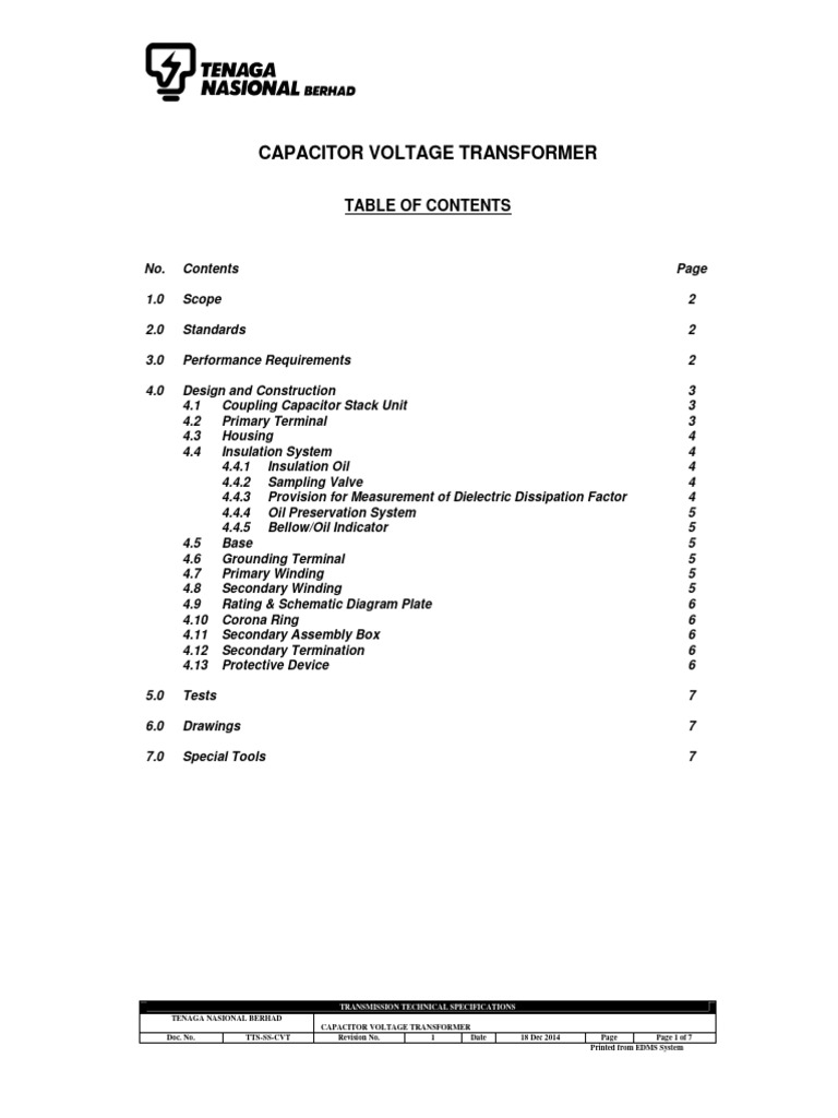Capacitor Voltage Transformer Pdf Capacitor Transformer