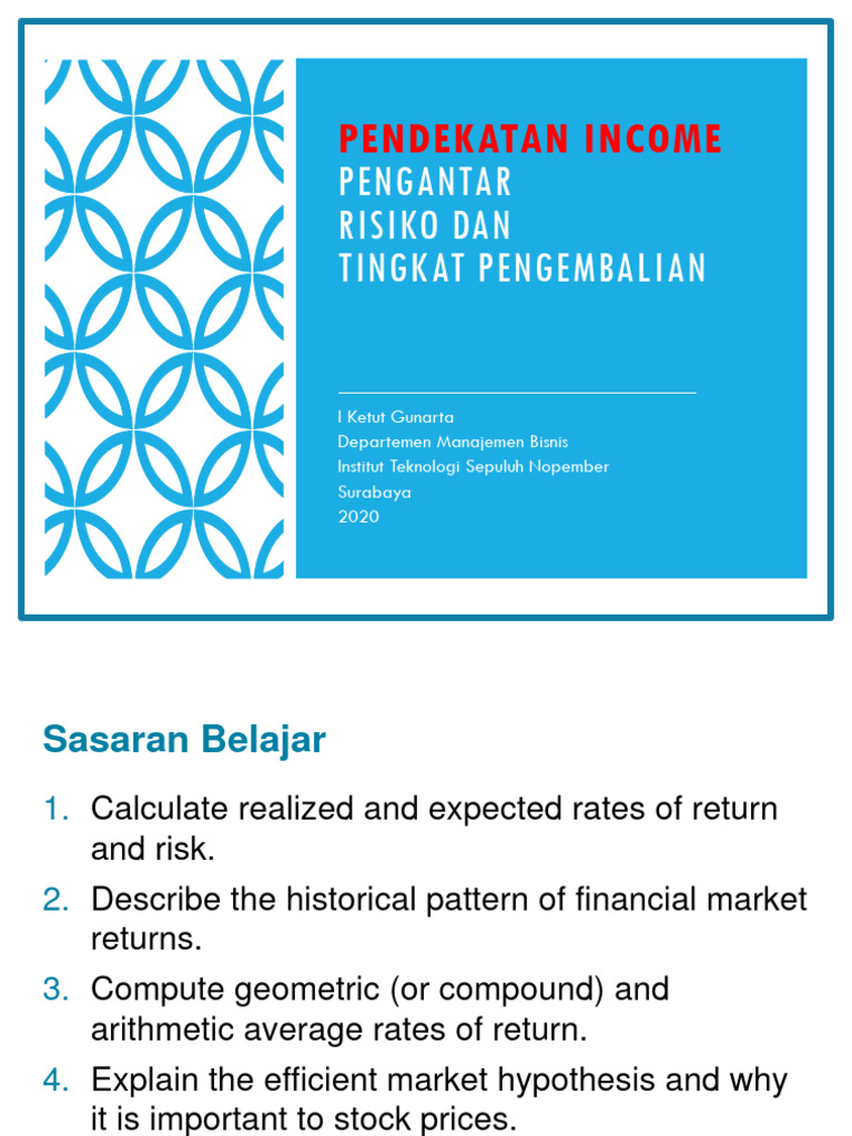 07-01 - An Introduction To Risk and Return | PDF | Investing | Standard ...