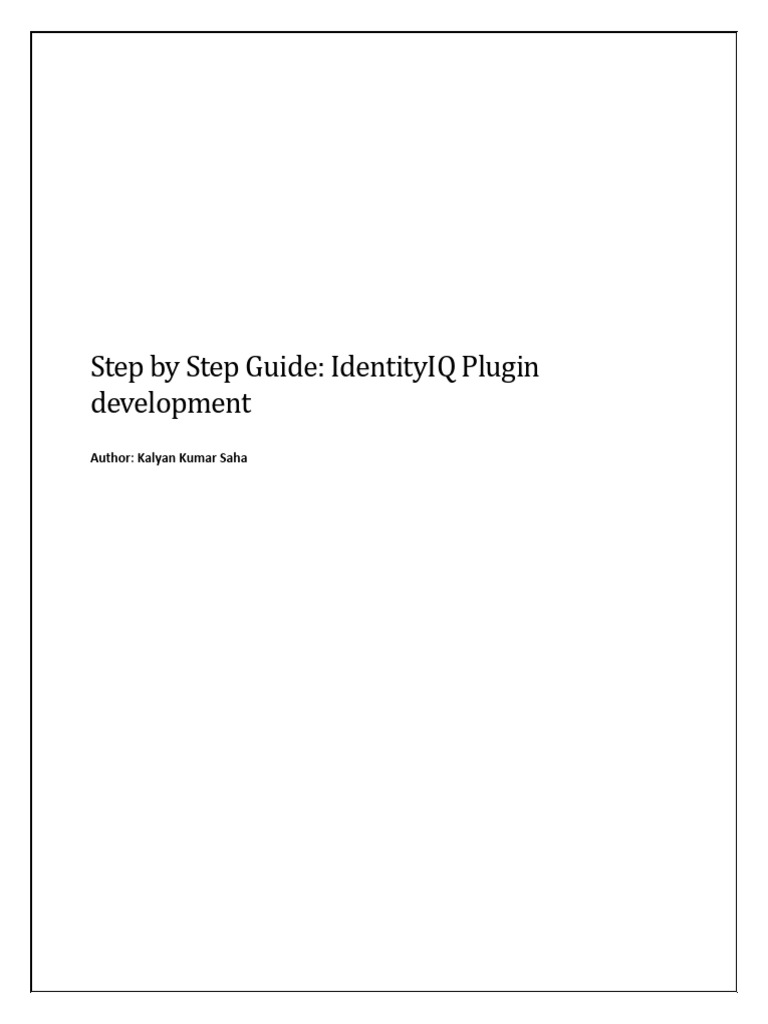 IIQ Plugin - Step by Step Guide | PDF | Java Script | Angular Js IIQ Plugin - Step by Step Guide | PDF | Java Script | Angular Js