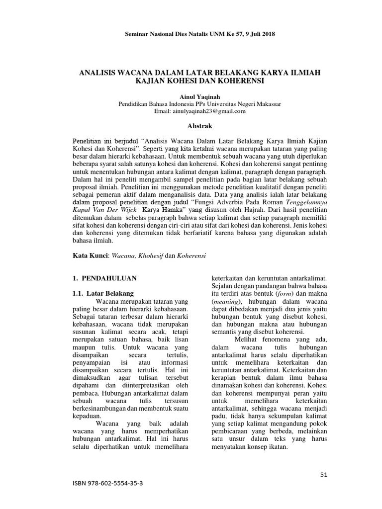 Ainul Yaqinah. Analisis Wacana | PDF