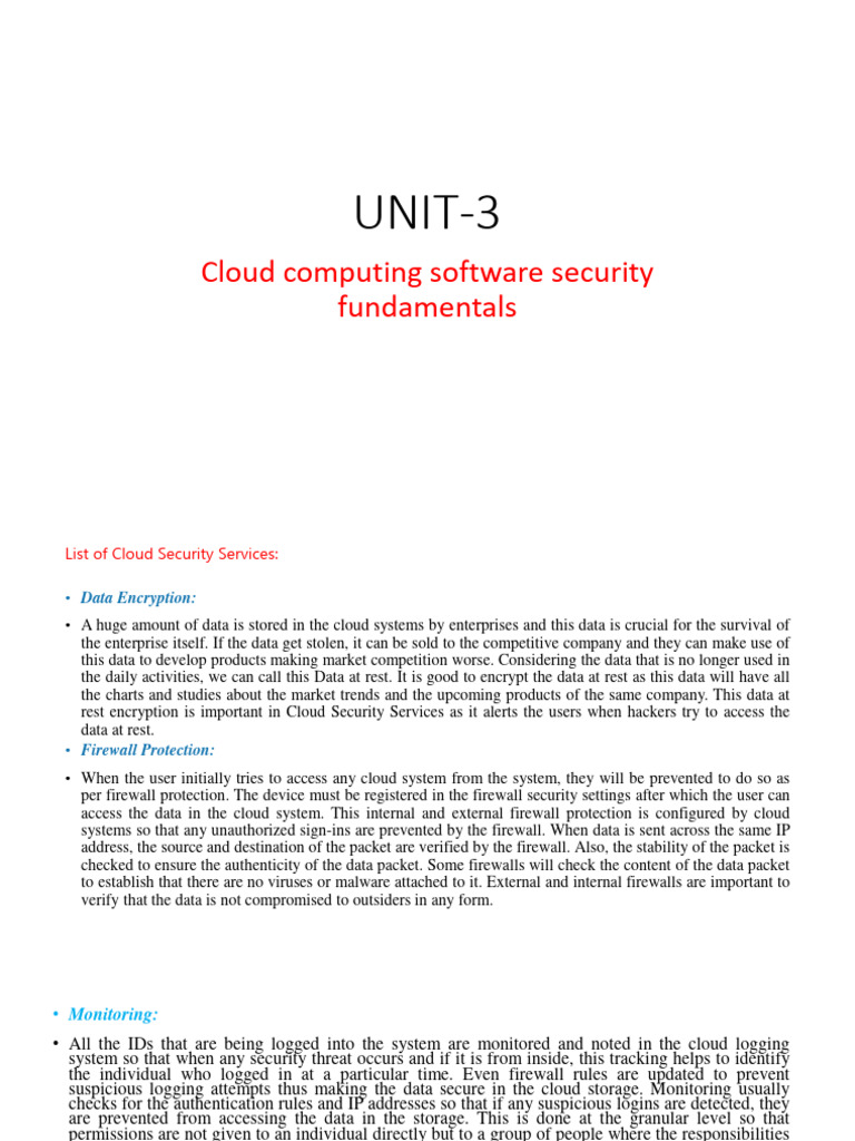 UNIT 3 (Mid 1) | PDF | Security | Computer Security