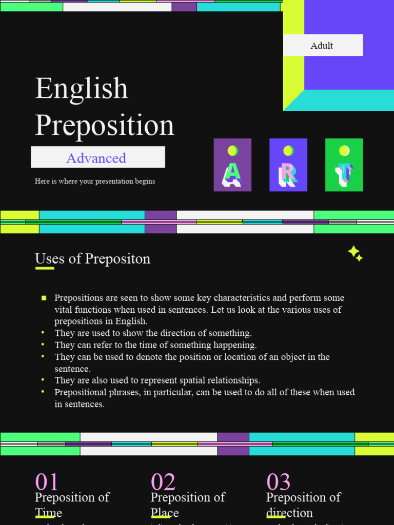 Advanced Prepositon | PDF | Preposition And Postposition | Human Communication