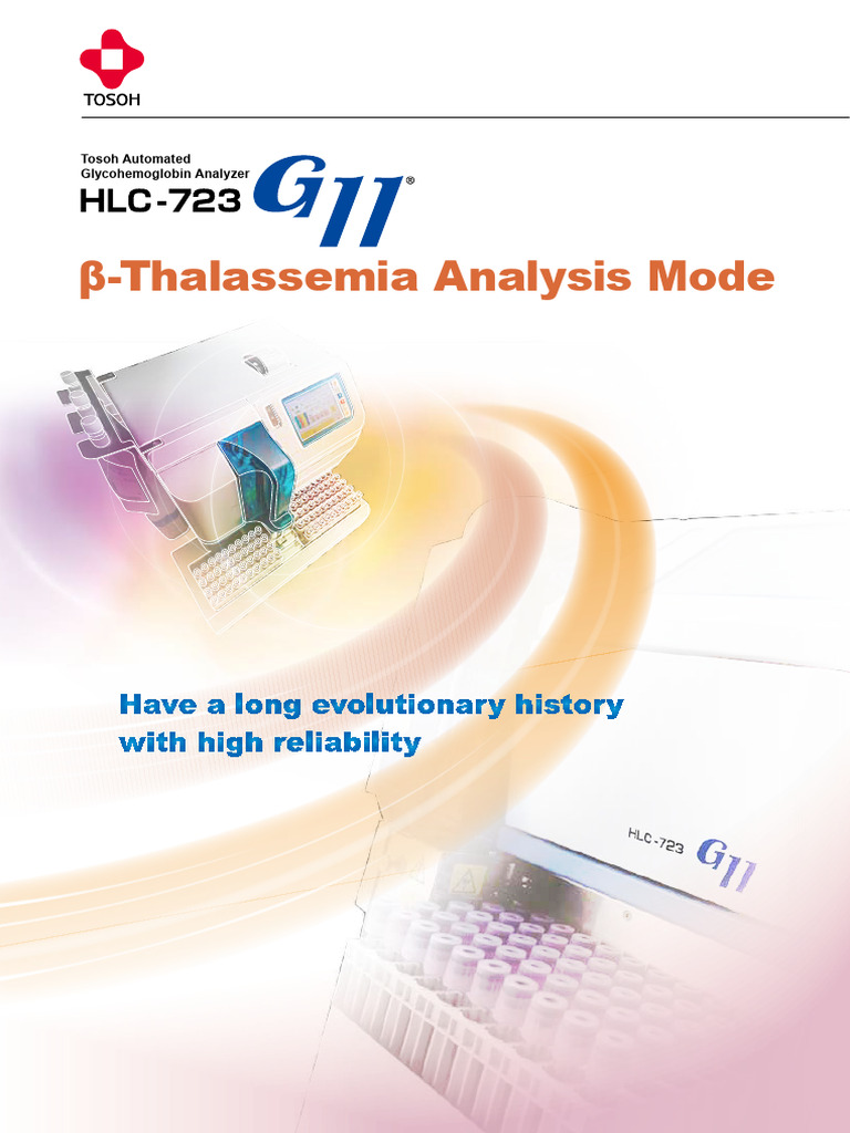 Brochure HLC-723G11 - β-Thalassemia Analysis Mode | PDF | Chromatography | Analysis