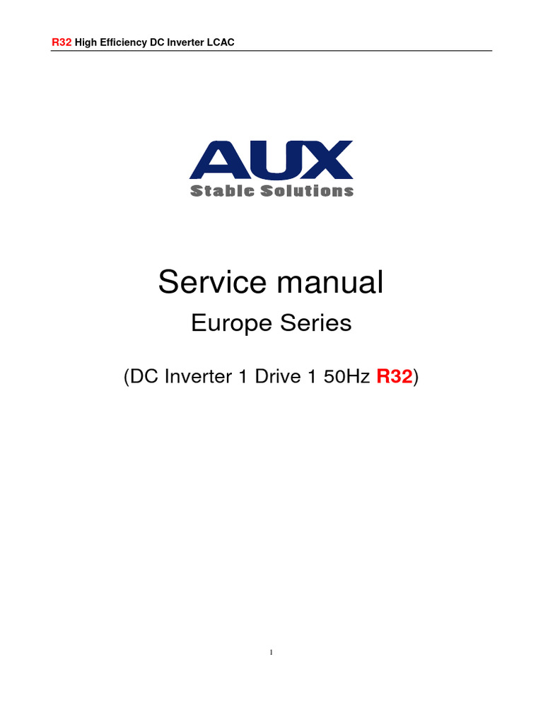 R32 DC Inverter LCAC Service Manual | PDF | Air Conditioning | Applied ...