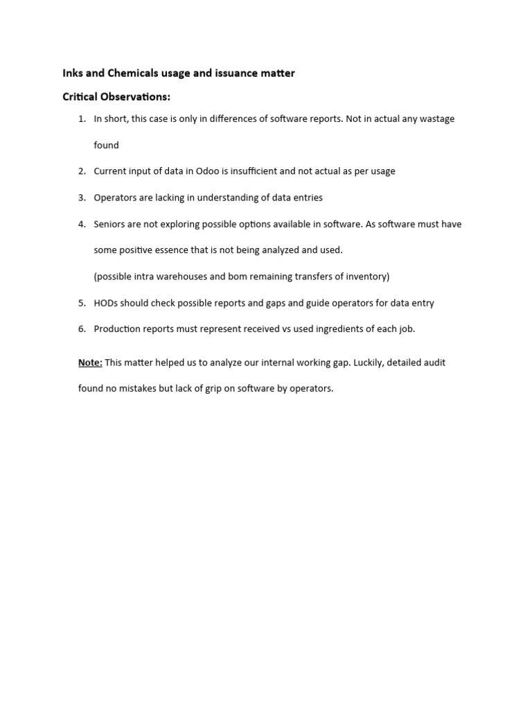 Critical Observation | PDF