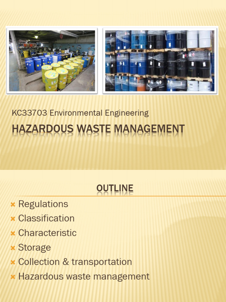 Hazardous Waste Management | PDF | Waste | Hazardous Waste