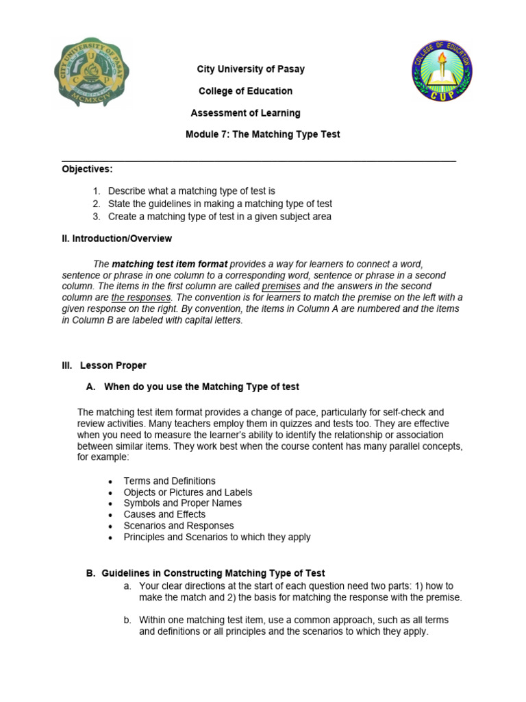 Ass of Learning Module 7 | Download Free PDF | Learning | Question