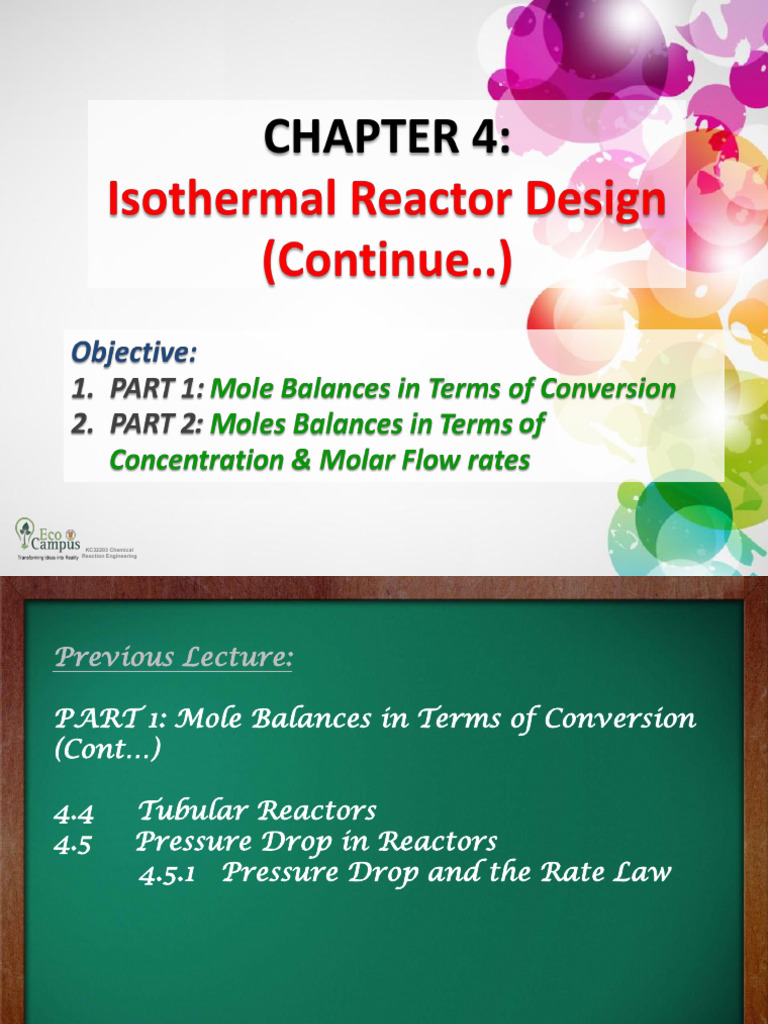 CRELect11 - Isothemal Reactor Design | PDF | Chemical Reactor ...