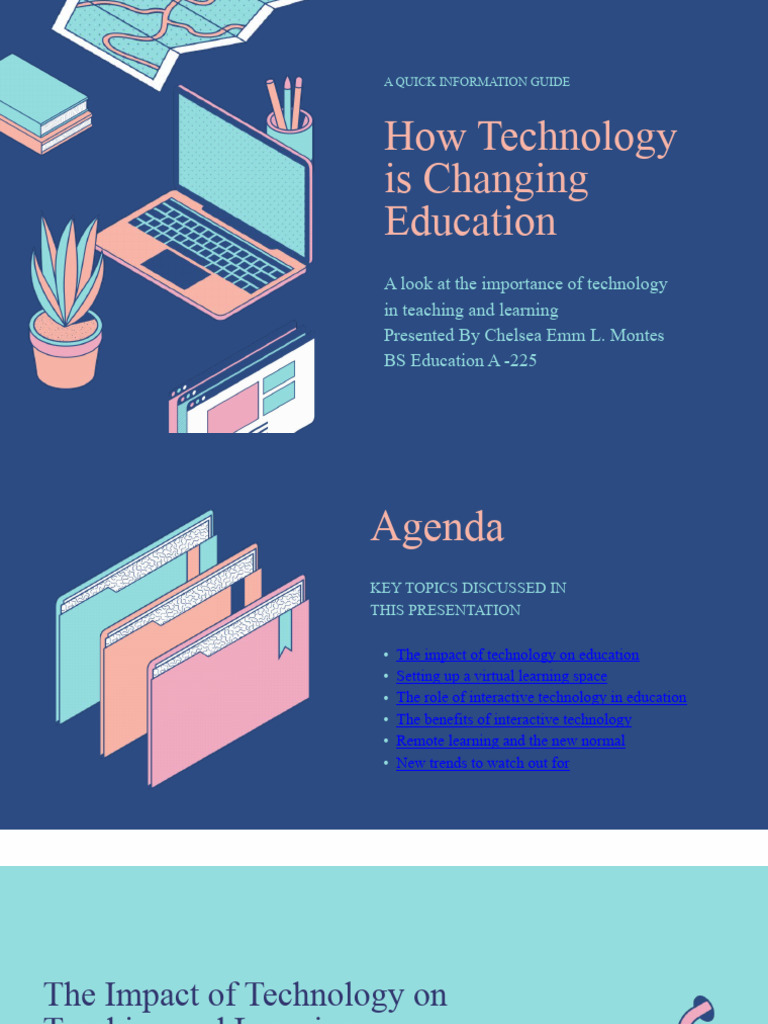 Technology in Education Technology Presentation | PDF