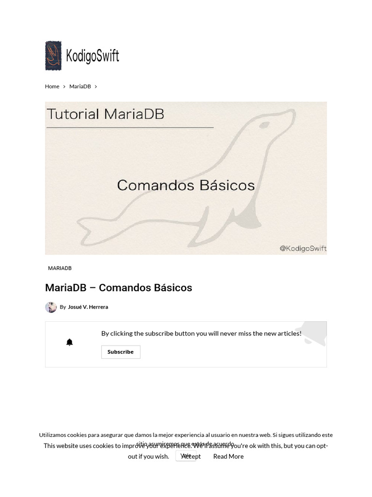 Comandos Mariadb | PDF | Mi sql | Cookie HTTP