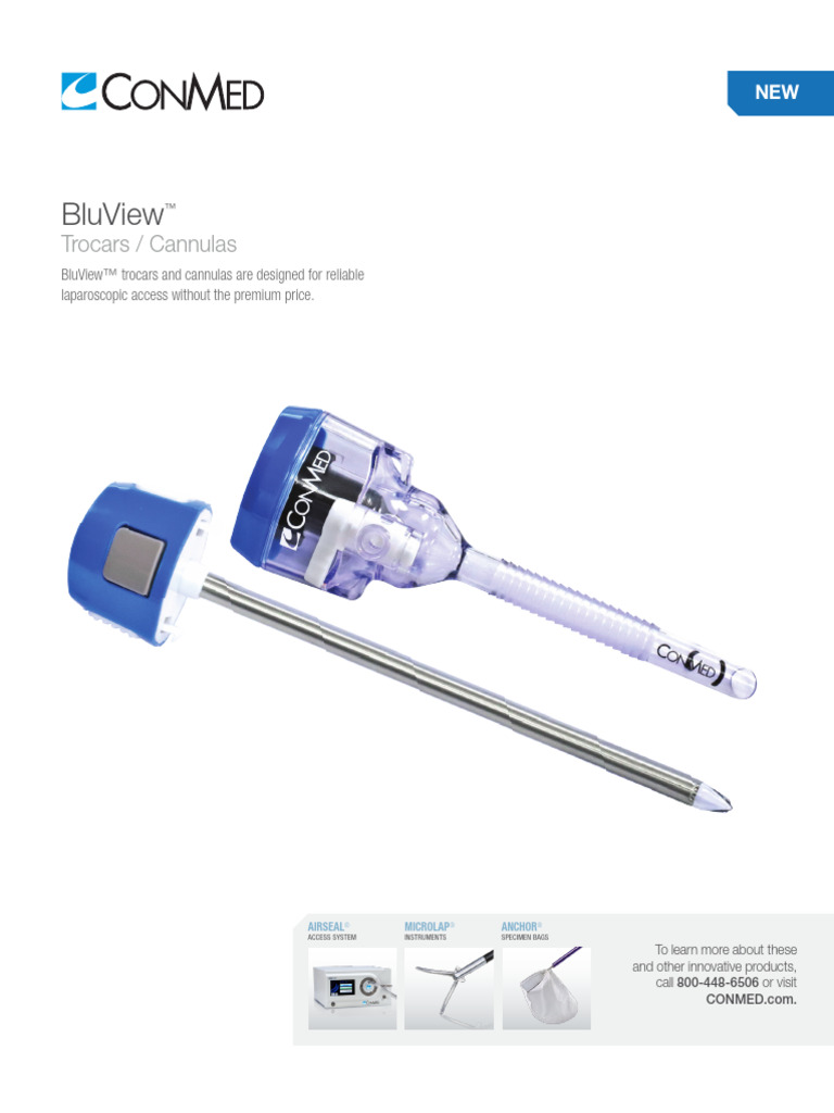 ConMed - BluView - Trocars | PDF | Equipment | Surgery