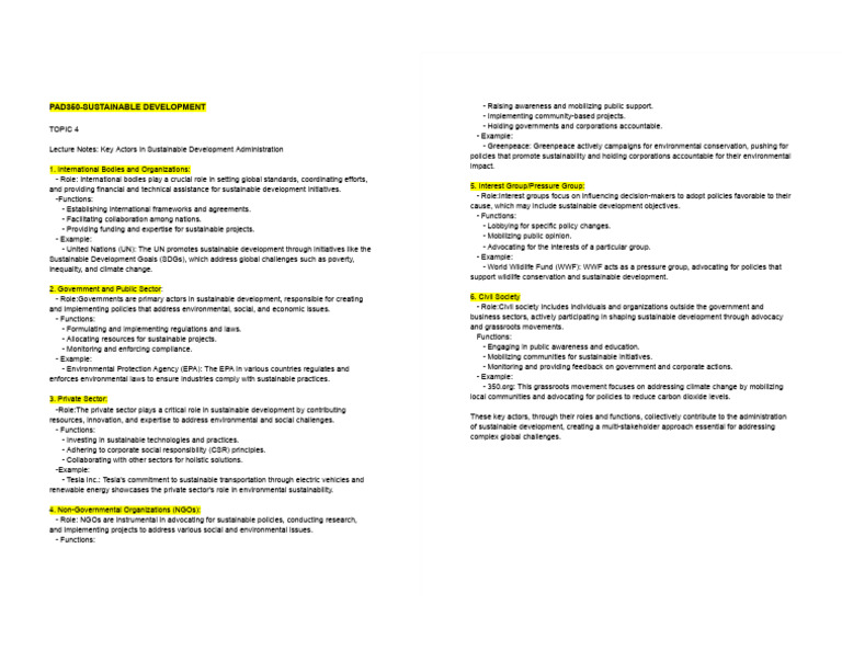 Pad350 Chapter 4 | PDF | Sustainability | Advocacy Group