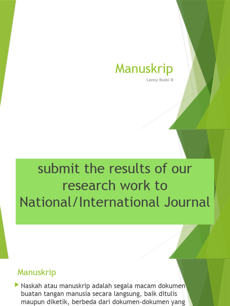 Manu Skrip | PDF | Karier & Perkembangan | Sains & Matematika