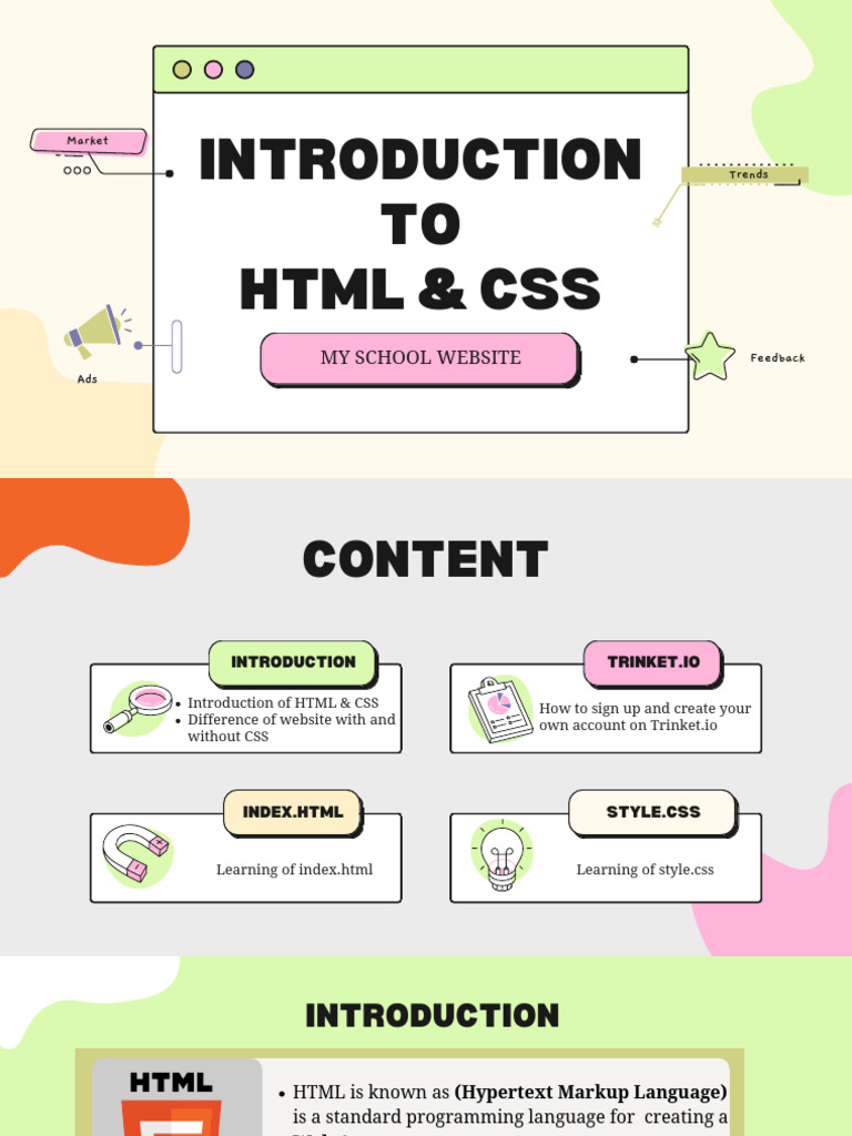 My School (English Ver.) | PDF | Html Element | Html