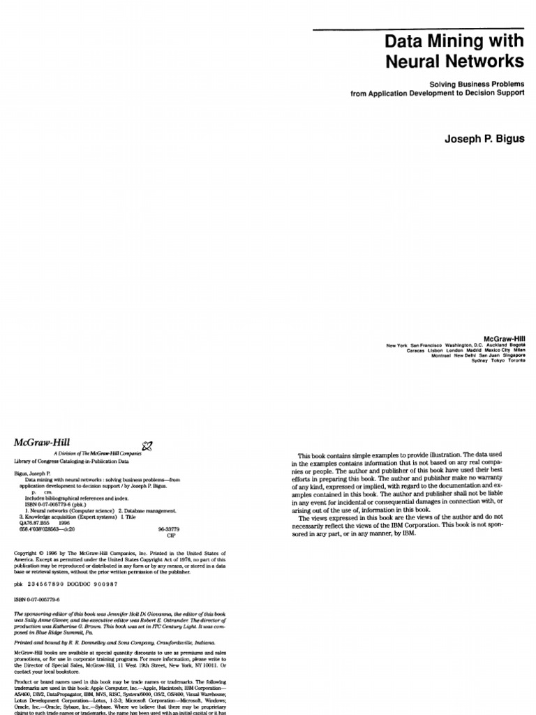 Data Mining With Neural Networks - Solving Business Problems - From Application Development To ...