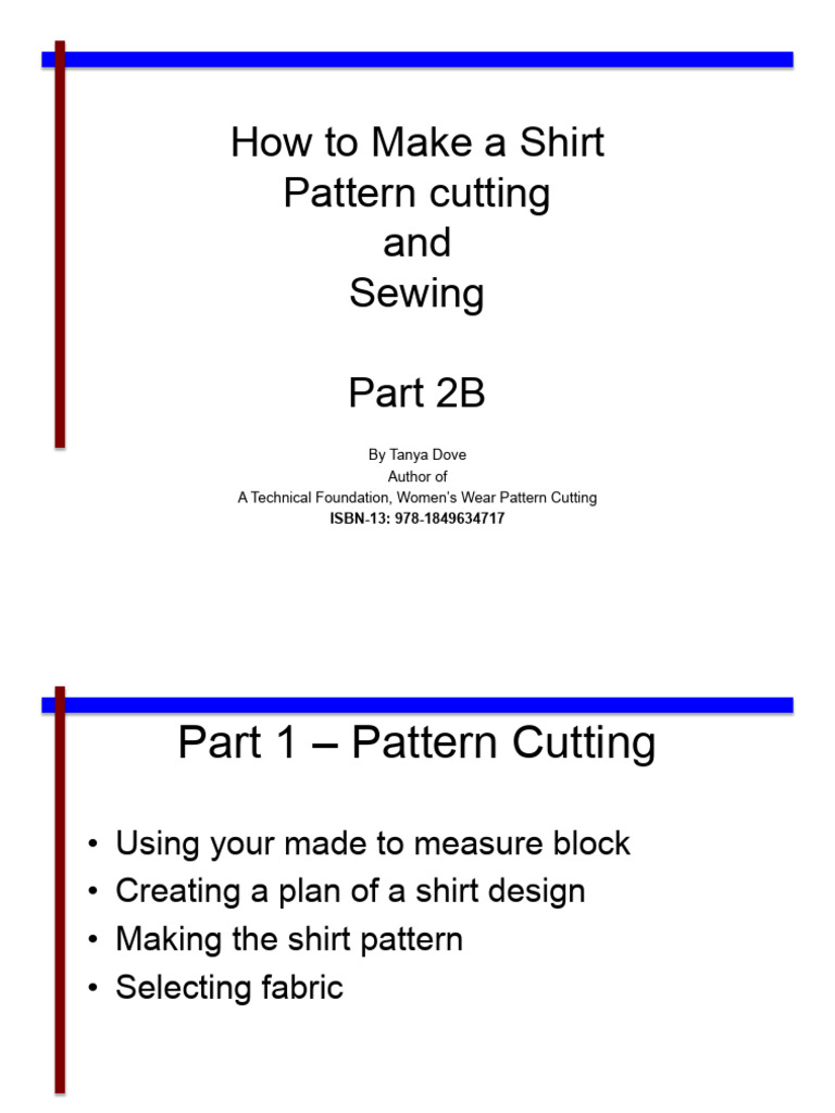 Sewing a Shirt Step by Step | PDF | Seam (Sewing) | Sewing