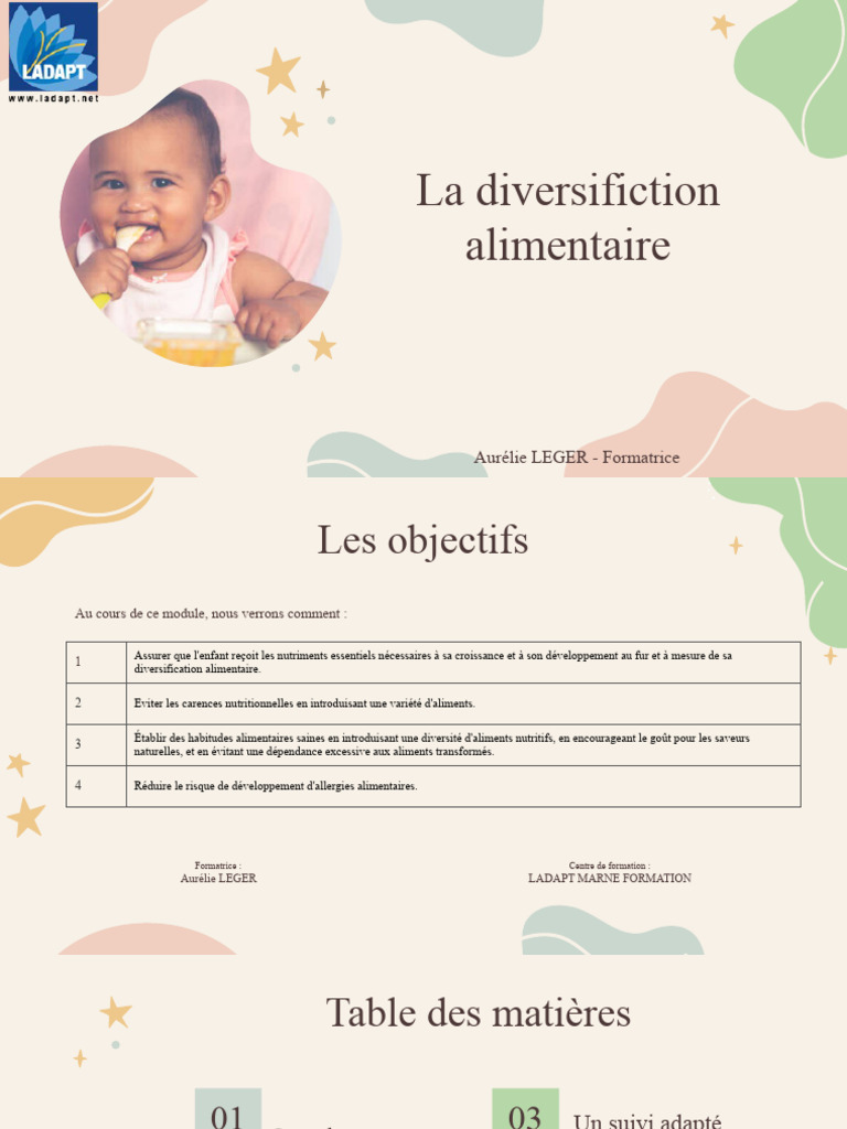 Diversification Alimentaire | PDF