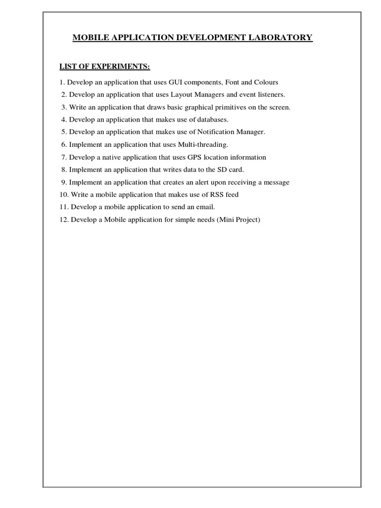 Mad Lab | PDF | Android (Operating System) | Application Software