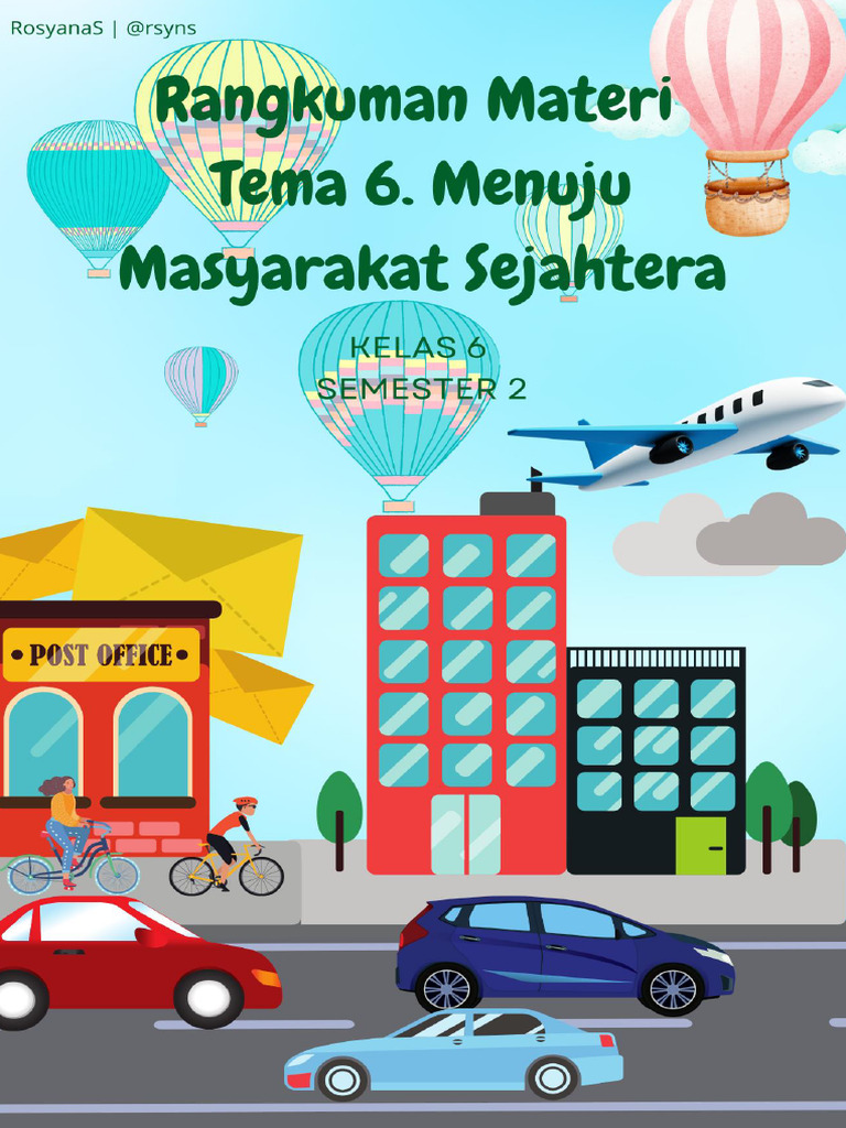 RANGKUMAN MATERI TEMA 6 KELAS 6 | PDF RANGKUMAN MATERI TEMA 6 KELAS 6 | PDF