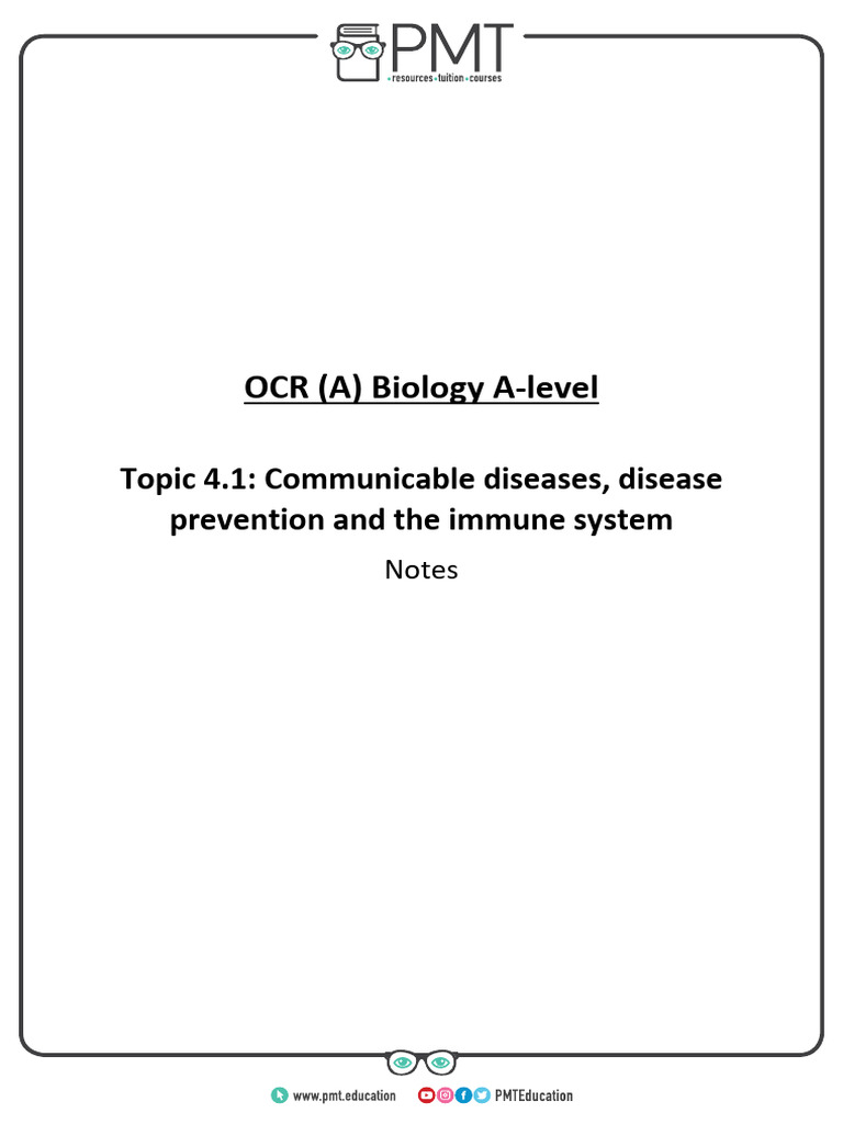 Communicable Diseases and Immunity Overview | PDF | Antibody | Immune ...