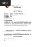 BPA Course Description Final | PDF | Public Administration | Governance