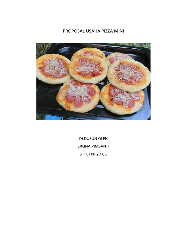Proposal Usaha Pizza Mini | PDF