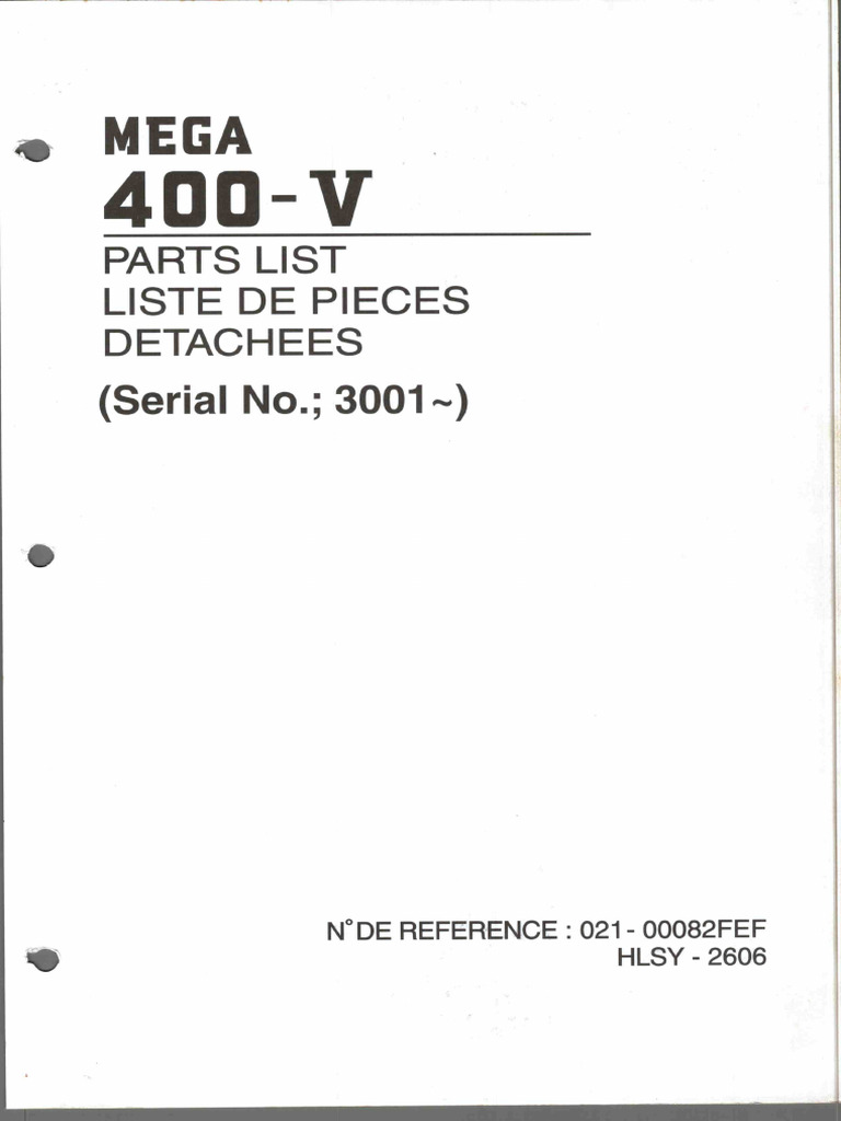 MEGA 400-V | PDF