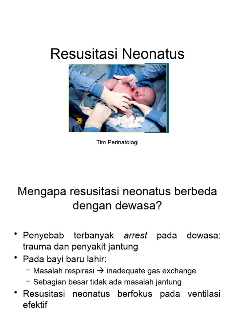 PPT RESUSITASI NEONATUS DR.DWI | PDF