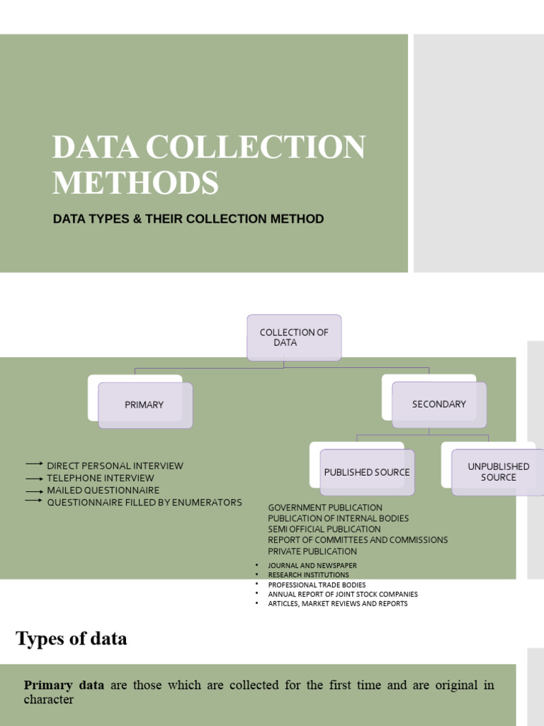 Data Collection Methods | PDF