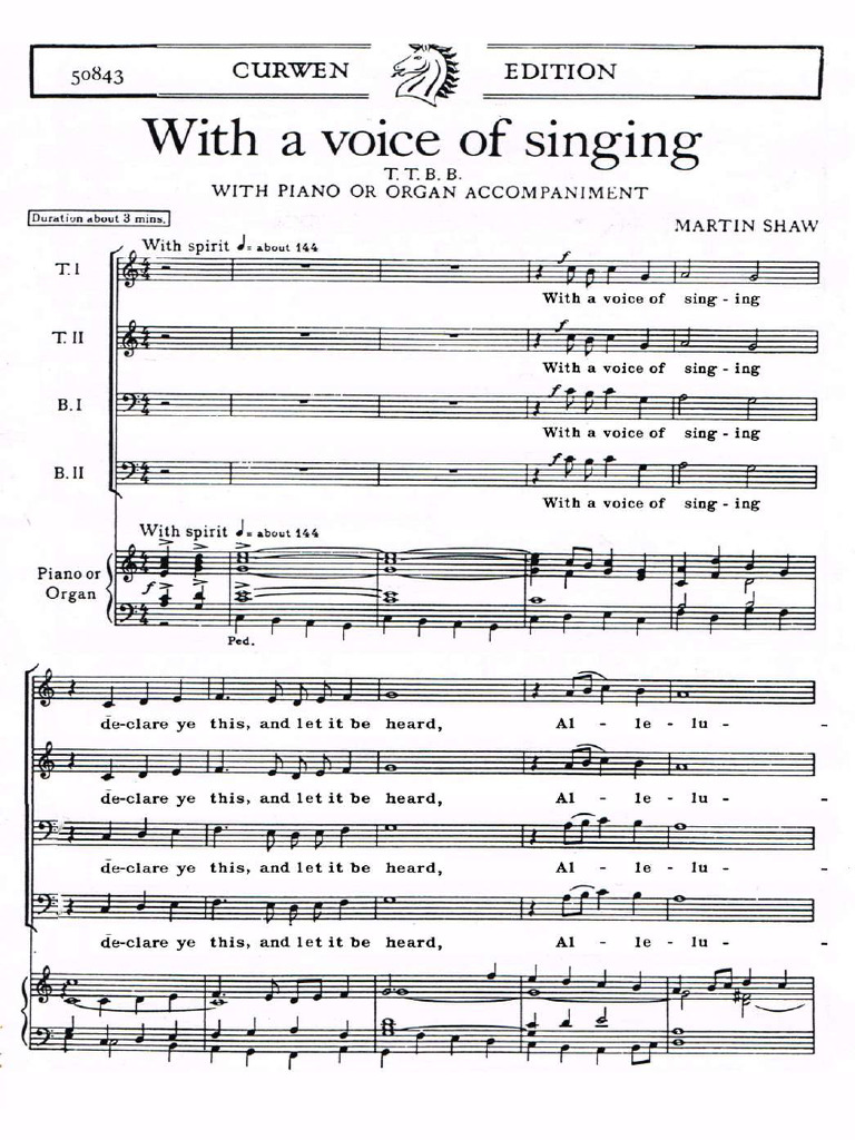 With A Voice of Singing | PDF