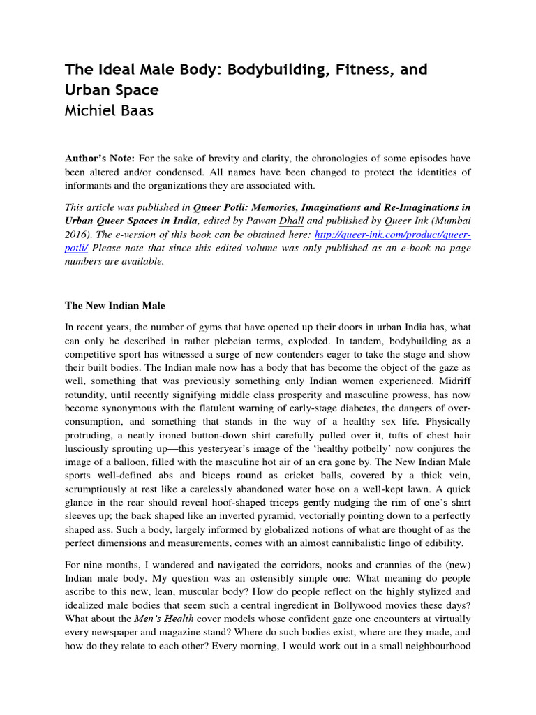 BASS,. The - Ideal - Male - Body - Bodybuilding - Fitness | PDF ...