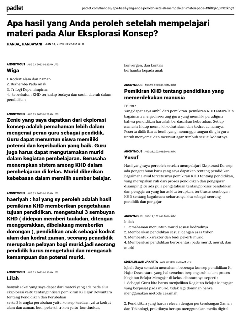 Refleksi Eksplorasi Konsep | PDF | Karier & Perkembangan | Kesehatan Holistik