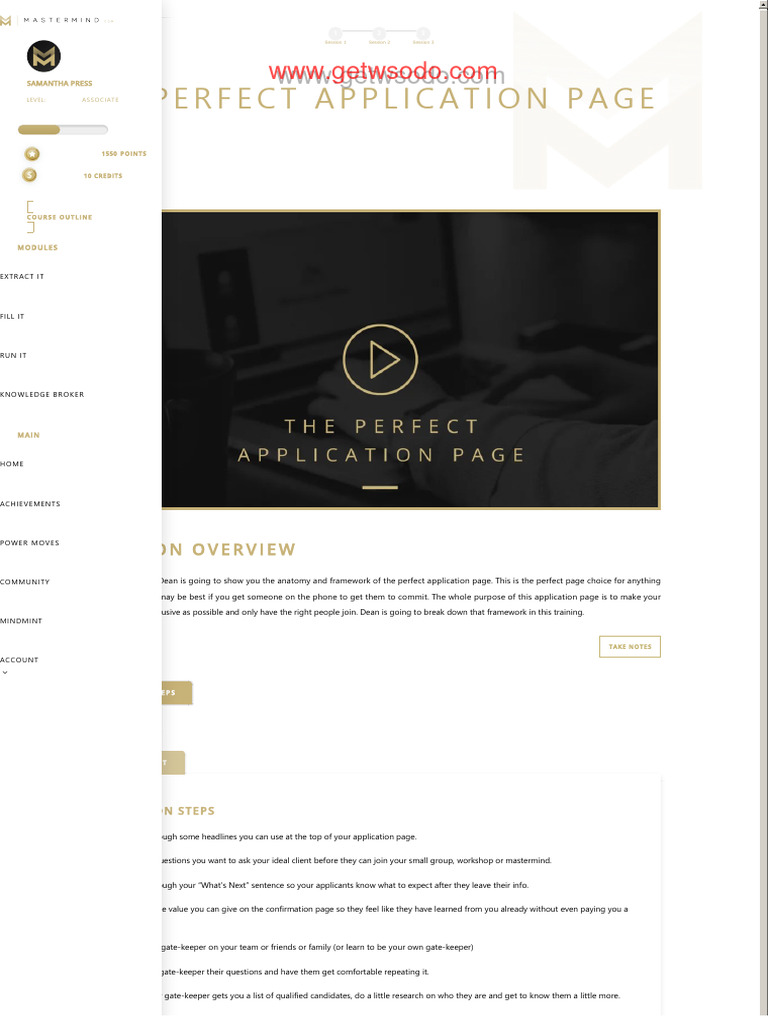 02-The Perfect Application Page | PDF