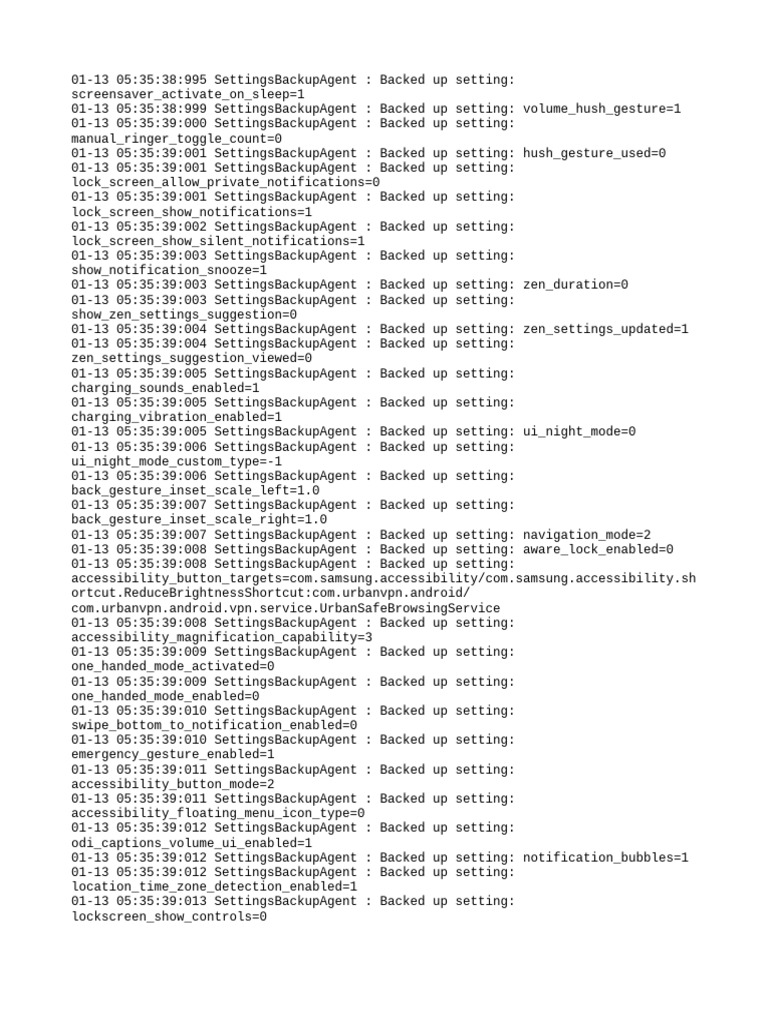 Settings Provider13 | PDF | Java (Programming Language) | Backup